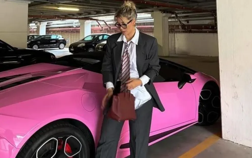 Wanda Nara llegó en Lamborghini rosa y desató el escándalo en la ...