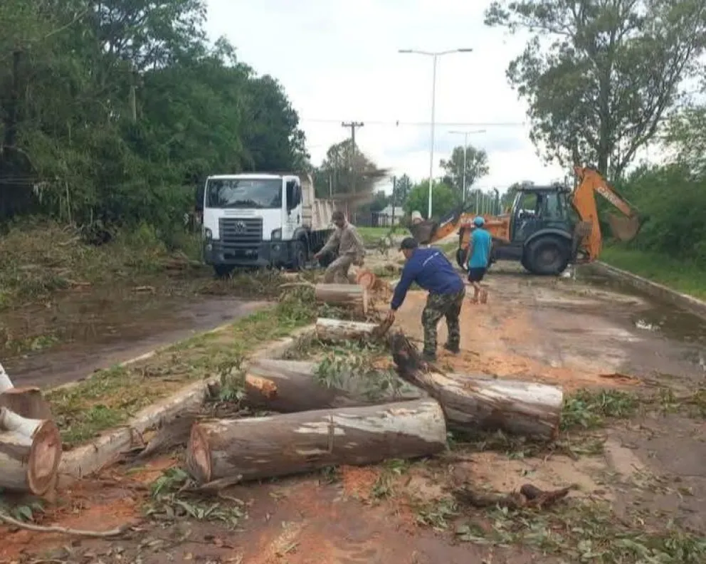 Corrientes: fuerte tormenta azotó las ciudades de Ituzaingó y Santo ...